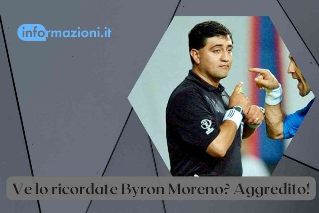 Ve lo ricordate Byron Moreno? Aggredito in campo durante una partita ...